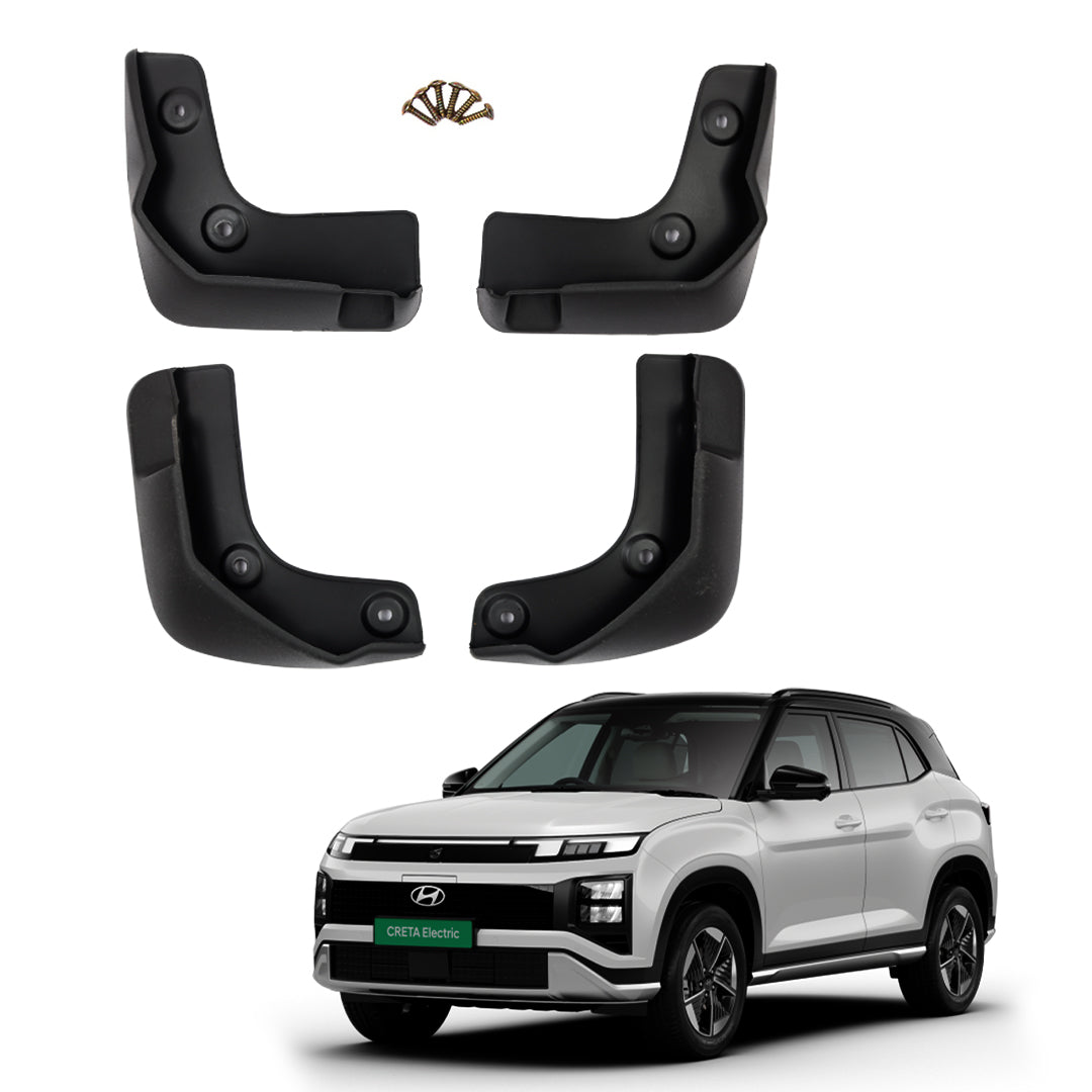 HYUNDAI CRETA EV 2024 ONWARDS, SET OF 4 PCS MUD GUARD – Techo