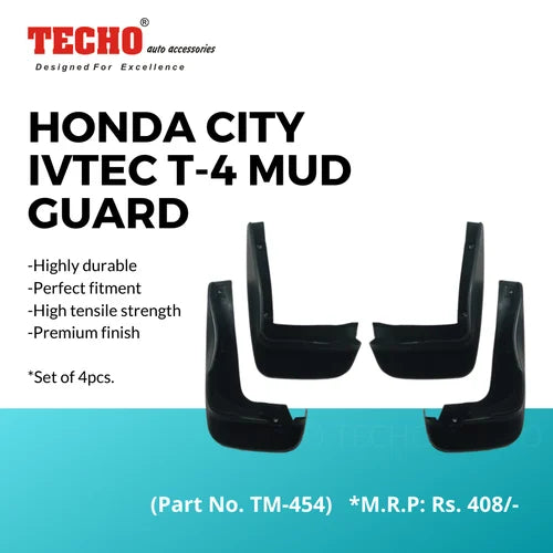 HONDA CITY IVTEC T-4 MUD GUARD – Techo