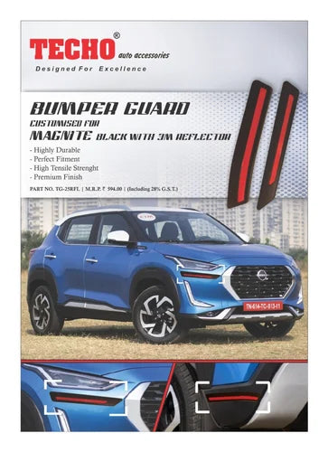 BUMPER GUARD FOR NISSAN MAGNITE WITH 3M REFLECTOR 2020 – Techo