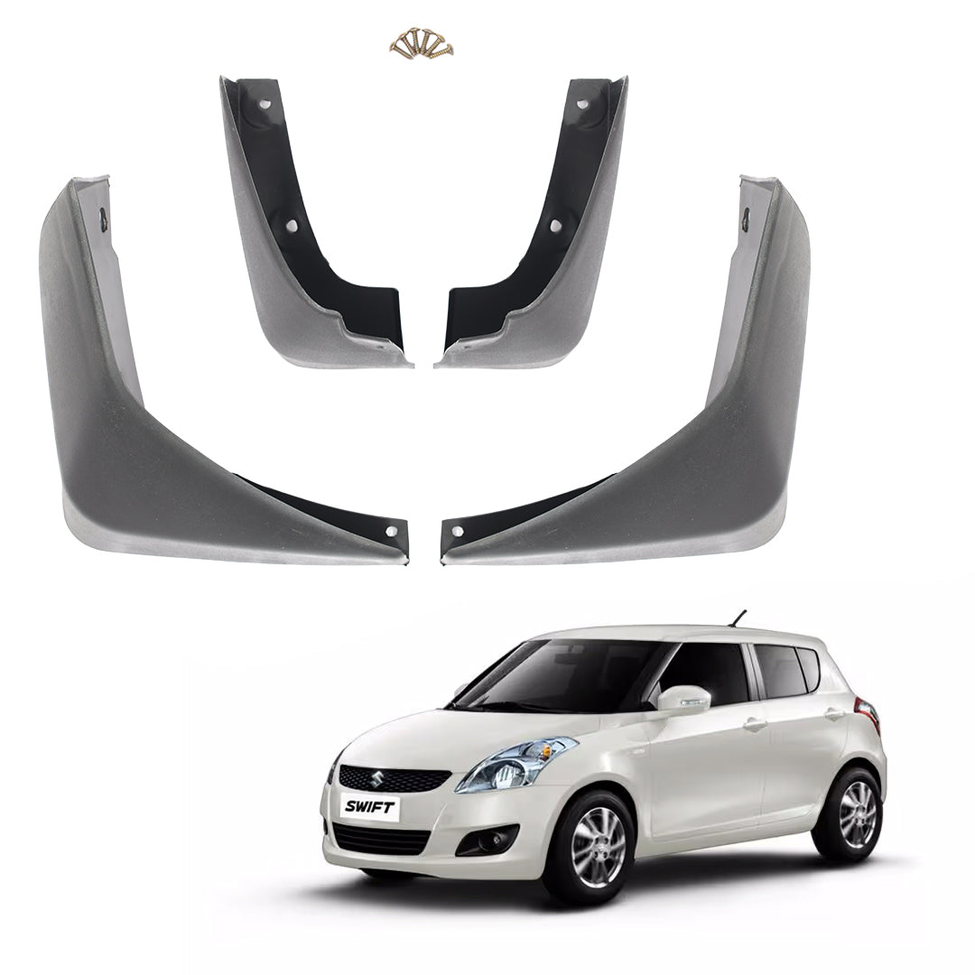 MARUTI SWIFT T-3 2011-2017 ONWARDS, SET OF 4 PCS MUD GUARD – Techo